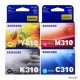 삼성전자 정품 INK-K310 + INK-C310 + INK-M310 + INK-Y310 4색 세트 (단일상품) : 마이피씨샵