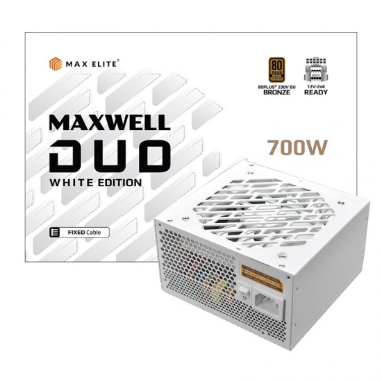 맥스엘리트 MAXWELL DUO 700W 80PLUS브론즈 플랫 화이트 : 영재컴퓨터