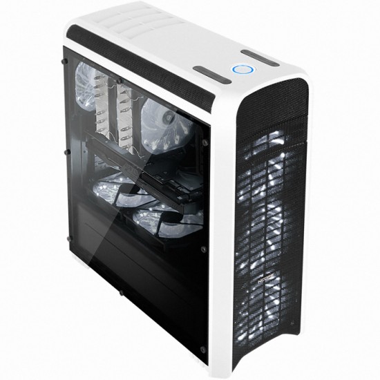 앱코 NCORE 크록스 USB3.0 풀 아크릴 윈도우 화이트 : 컴퓨터연구소